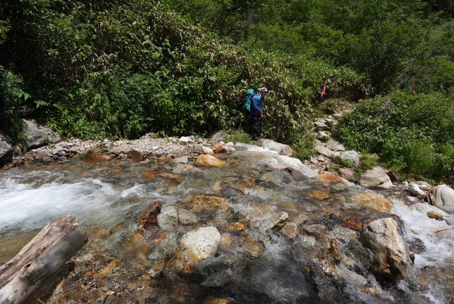現在の登山道 - 日本アルプス常念小屋